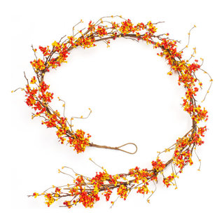 Bittersweet Garland, 2-Piece Set - Traditional - Wreaths And Garlands ...