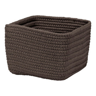 Colonial Mills Basket Braided Craft Basket Aqua Blue Rectangle, 12"x12 ...