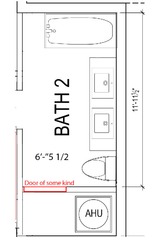 Designing a kids bathroom that is 6'6'' x 12'0''