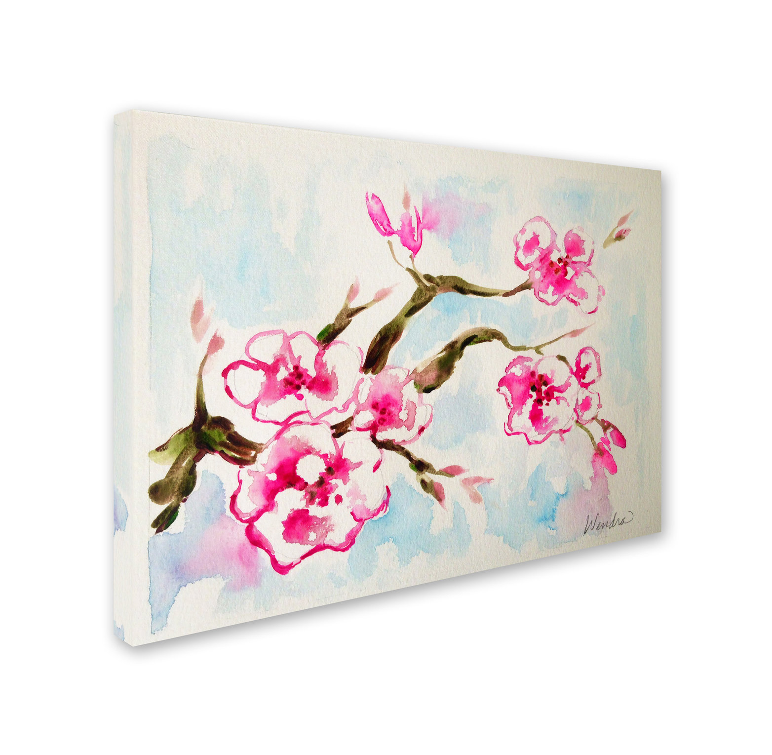 Wendra 'Cherry Blossom' Canvas Art, 32 x 24 - Asian - Prints And ...