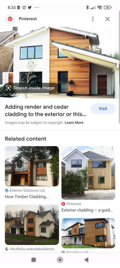 What colour render over Pebble dash? | Houzz UK