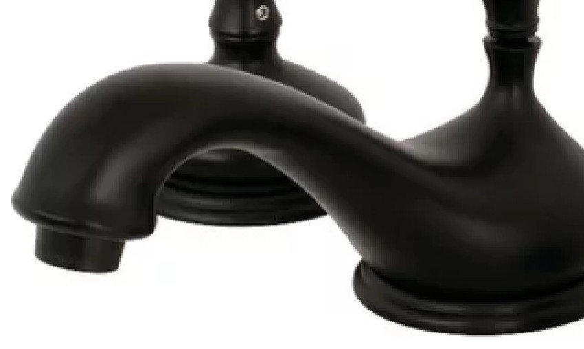 Classic Widespread Faucet with White ADA Compliant Lever Handles ...