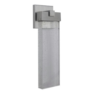Aria Medium LED Wall Mount in Satin Aluminum - Modern - Wall Sconces ...