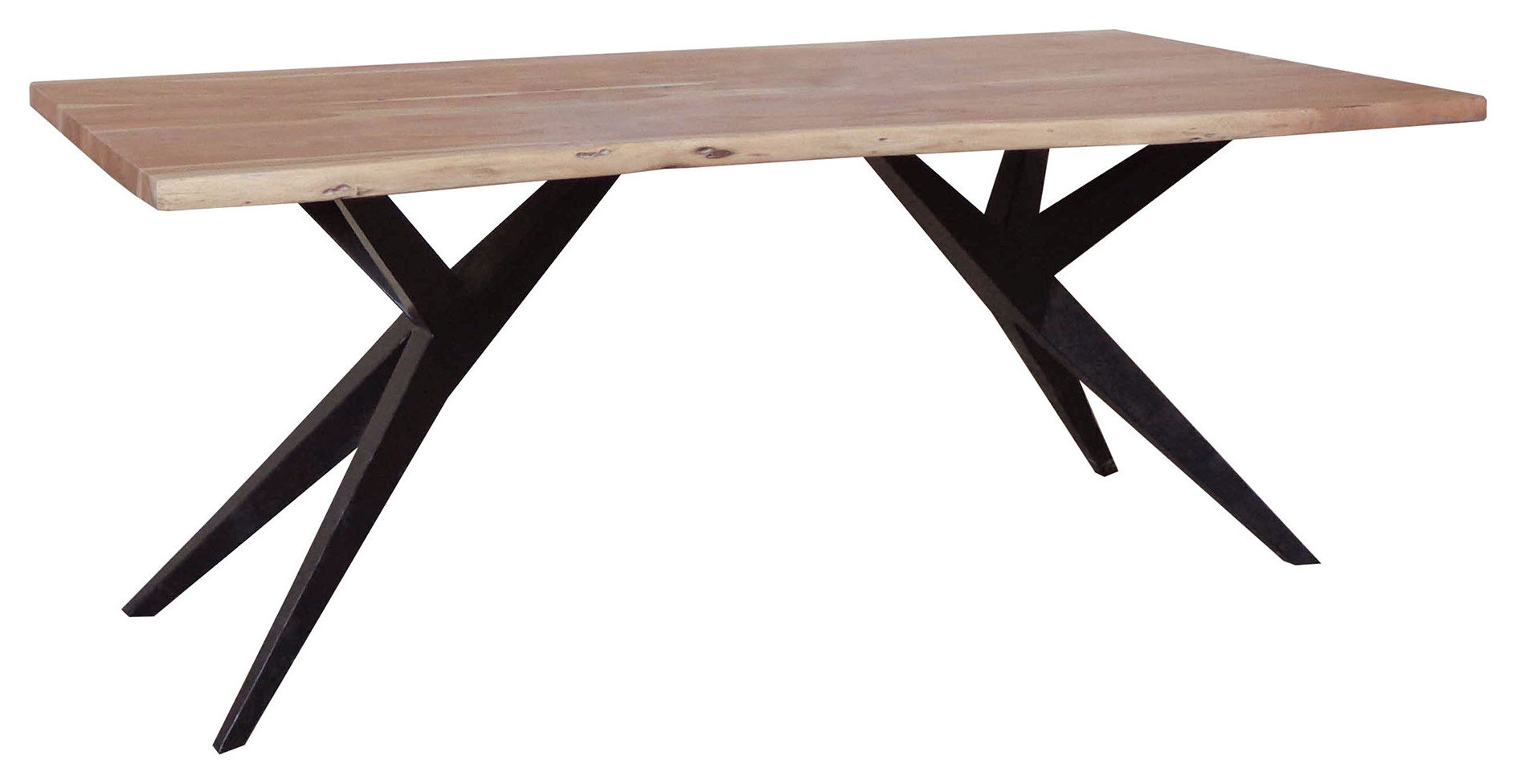 ELK HOME 8998-002 Cabe Dining Table With Live Edge - Midcentury ...