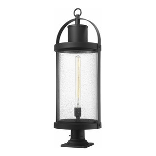 1 Light Outdoor Pier Mount Light In Period Inspired Style-33.25 Inches ...
