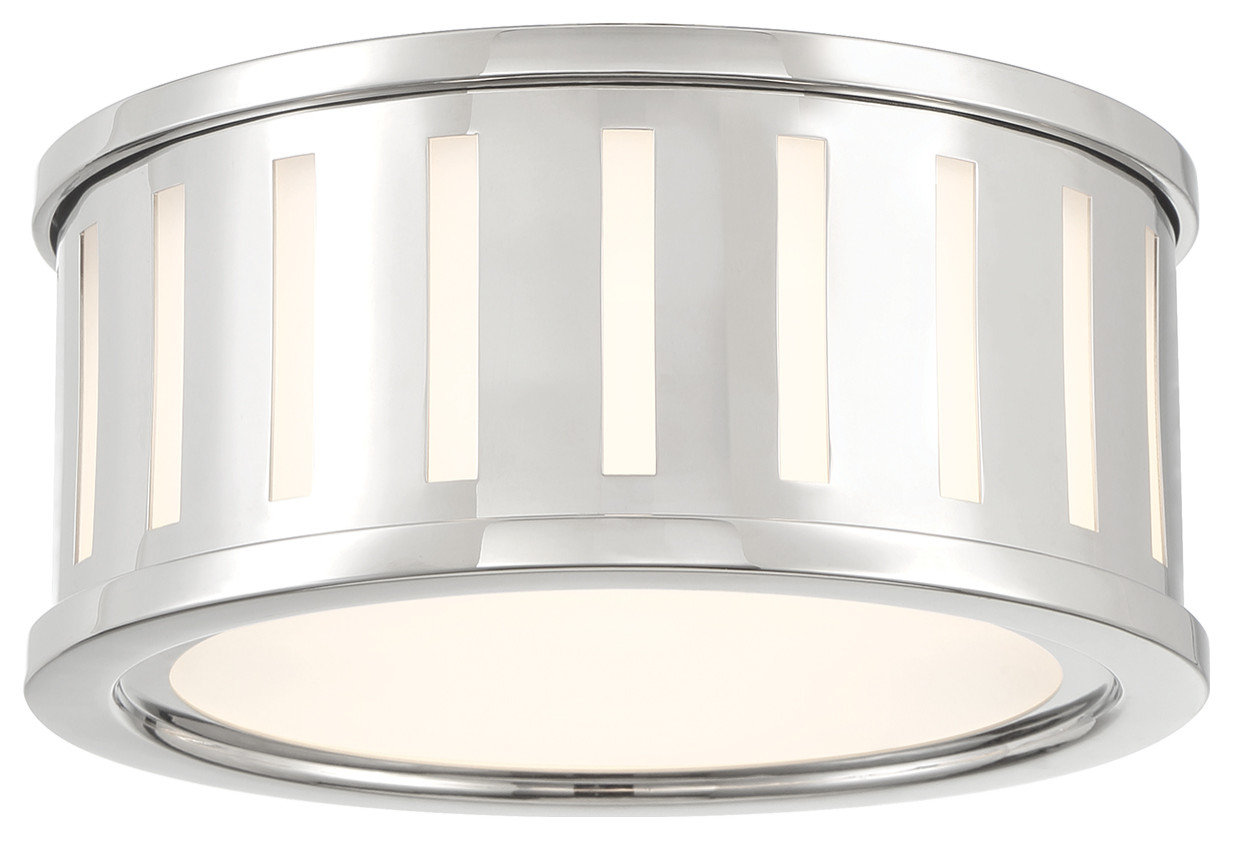 CRYSTORAMA KEN-2200-BF Kendal 2 Light Black Forged Flush Mount ...