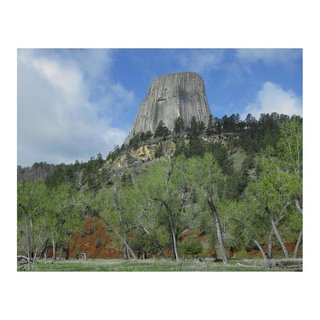 "Devil's Tower National Monument, basalt tower, sacred site" Paper Art ...