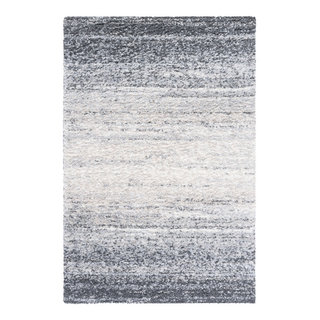 Safavieh Berber Shag Ber420F Shag Rug, Gray and Charcoal, 4'5"x6'5 ...