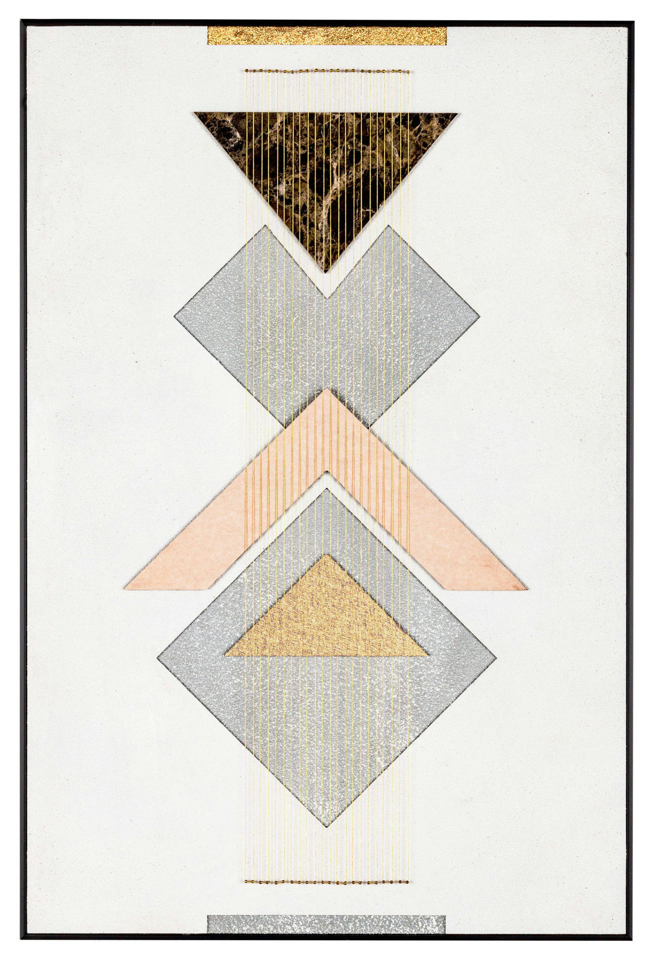 Ternion Modern Geometric Shadow Box - Contemporary - Mixed Media Art ...