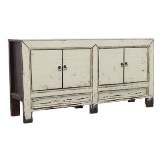 Barnes Antique 79" 4-Door Sideboard, Cream - Farmhouse - Buffets And ...