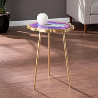 Kinior Accent Table - Purple - Contemporary - Side Tables And End ...