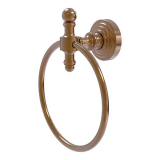 Allied Brass Retro Wave Collection Towel Ring - Traditional - Towel ...