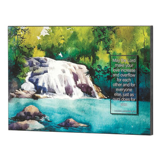 Stacked Wall Plaque, Love Increase, 16"x11" - Rustic - Prints And ...