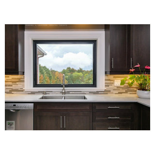 New Black Window in Marvelous Kitchen - Renewal by Andersen Greater ...