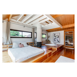 Suite parentale - Midcentury - Bedroom - Lyon - by Marion Bricard | Houzz
