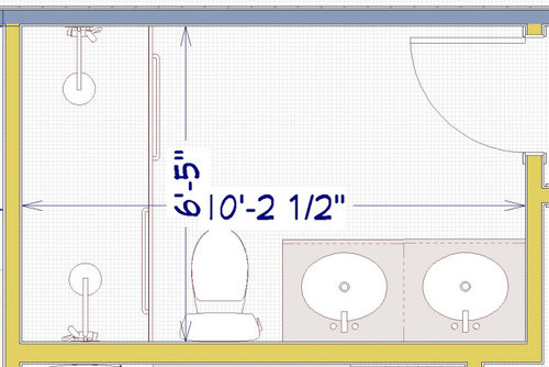 Sizing for a double shower