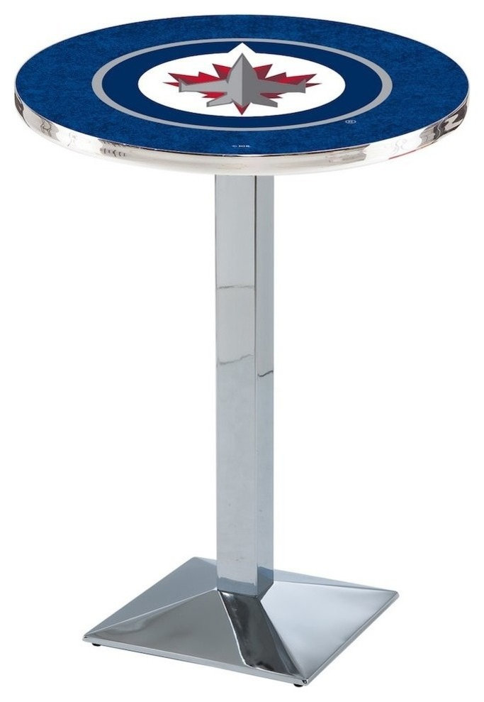 Winnipeg Jets Pub Table, 36"x42" - Contemporary - Indoor Pub And Bistro ...