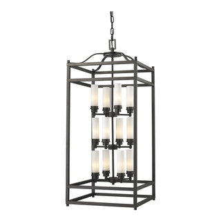 12 Light Pendant, Metropolitan Style, 17.75"Wx41.34"H - Transitional ...