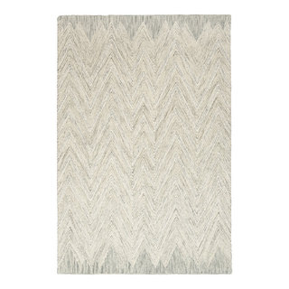 Nourison Interlock Itl04 Chevron Rug, Teal, 5'x7'6" - Contemporary ...