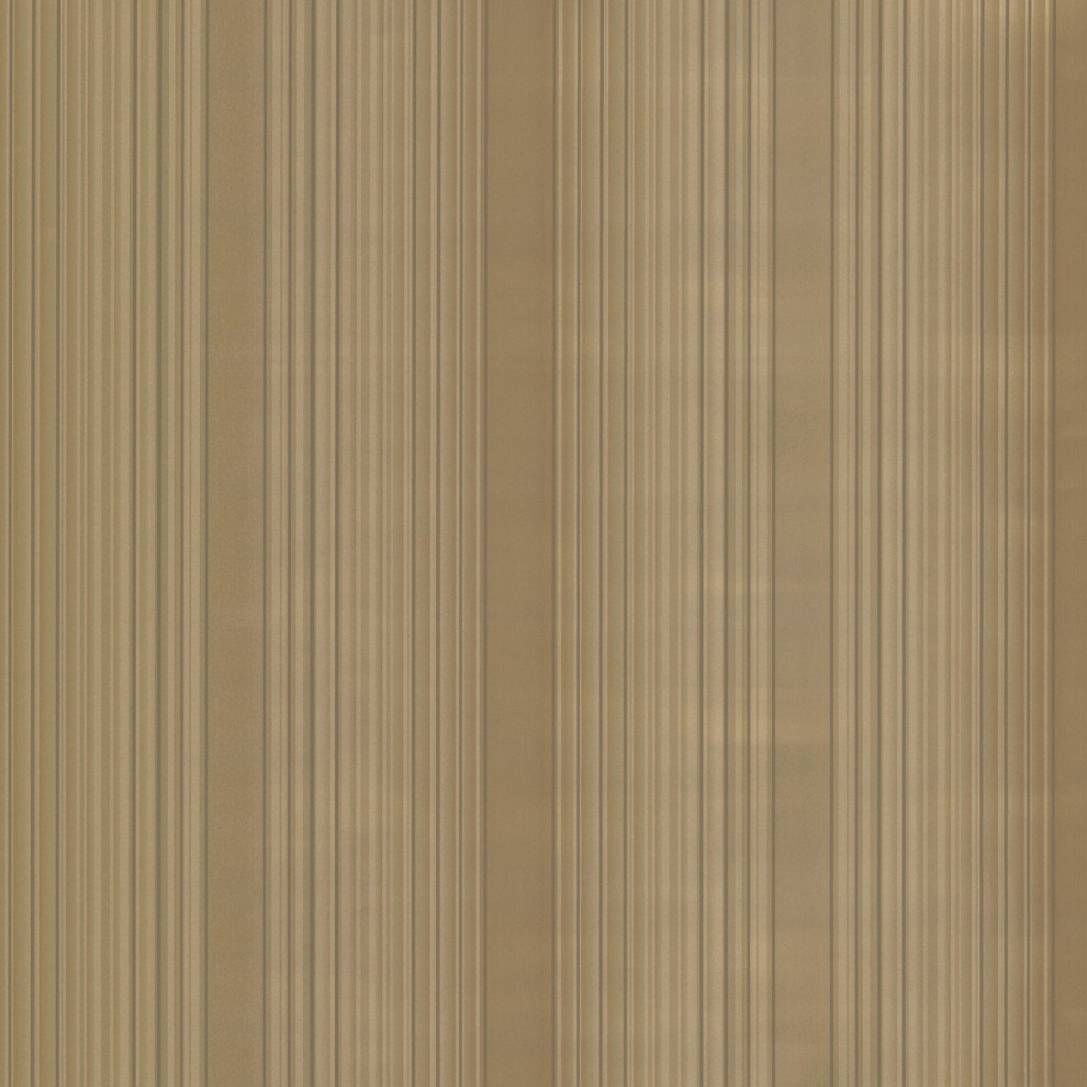 Fade Gold Stripe Wallpaper, Sample - Wallpaper - by Brewster Home Fashions | Houzz