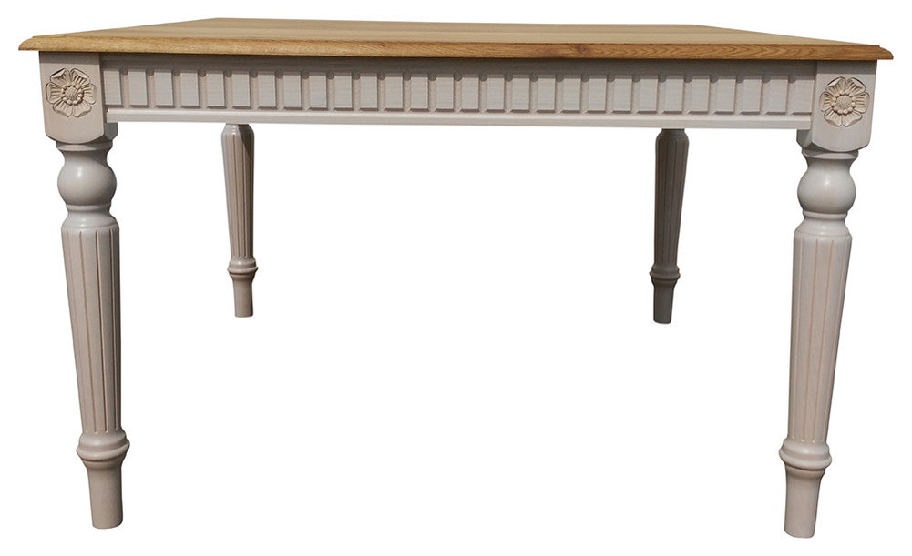 BALI Square Solid Wood Dining Table - French Country - Dining Tables ...