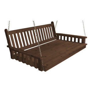 Pine Traditional English Swingbed, 5 Foot - Transitional - Porch Swings ...