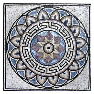 Mosaic Designs, Romania Aquilla, 39" x 39" - Traditional - Tile Murals ...