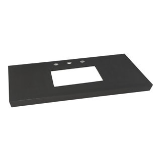 Ronbow Techstone Wide Appeal Vanity Top With 8" Spread, Stone Gray, 48 ...