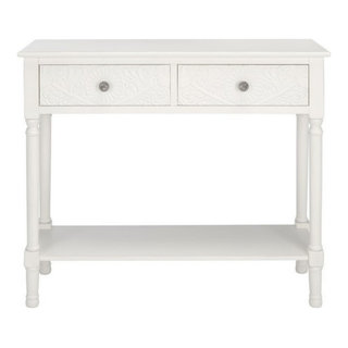 Sutton 2 Drawer Console Distressed White - Traditional - Console Tables - by Virgil Stanis ...