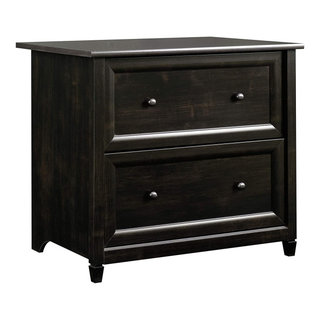 Transitional Lateral File Cabinet, 2 Interlocking Storage Drawers ...