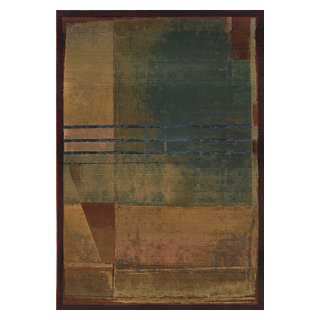 Oriental Weavers Kharma II 890X4 Red, Green Abstract Area Rug, 2'6" X 9 ...