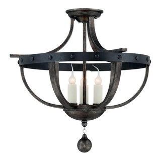 Savoy House 6-9540-3 Alsace 3 Light Semi Flush Mount Ceiling ...