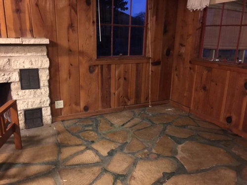 Tile Floor With Knotty Pine Walls | Floor Roma