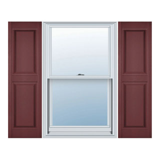 Builders Edge, Custom, Two Equal Panels, Raised Panel Shutters ...