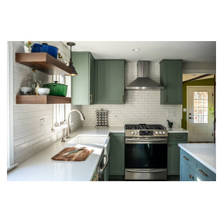 Celadon Green Transitional - Transitional - Kitchen - Philadelphia - by ...
