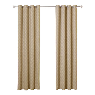 Diagonal Stripe Curtains, 63" - Contemporary - Curtains - by Best Home ...
