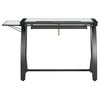 Luxe Drawing, Drafting, Craft Table, Drawer/Folding Side Shelf, Pewter ...