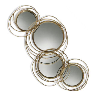 Conway Mirror Gold Metal Finish - Contemporary - Wall Mirrors - by ...