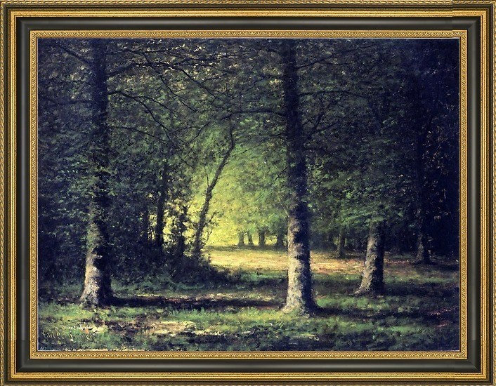 Carl Christian Brenner Beech Trees Framed Premium Canvas Print, 18"x24 ...