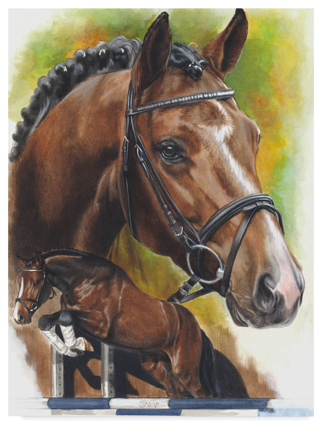 "Oldenburg" by Barbara Keith, Canvas Art, 47"x35" - Contemporary ...