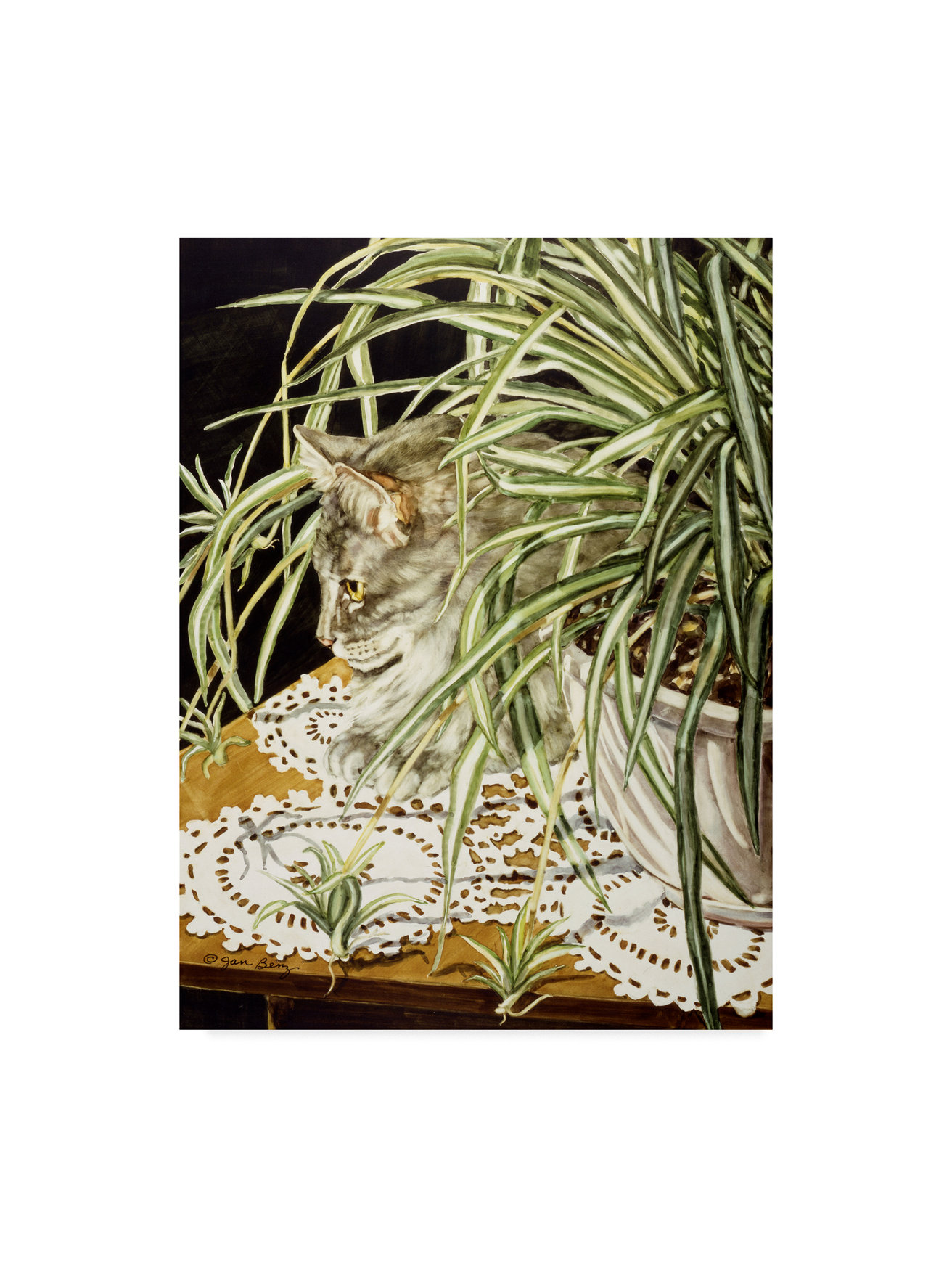 Jan Benz 'Queen Of The Jungle' Canvas Art, 32"x24" - Contemporary ...