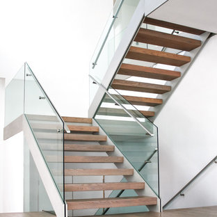 75 Two Sided Staircase Design Ideas - Stylish Two Sided Staircase ...