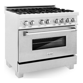 ZLINE 36" 4.6 cu. ft. Dual Fuel Range in Fingerprint Resistant ...