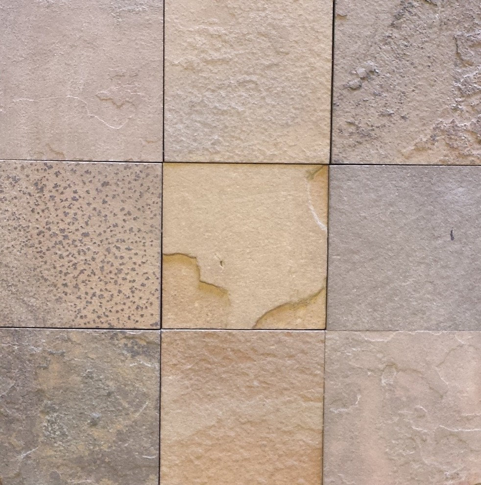 Rosa Stone Slate Tiles, Natural Cleft Face, Gauged Back Finish, 12"x12 ...
