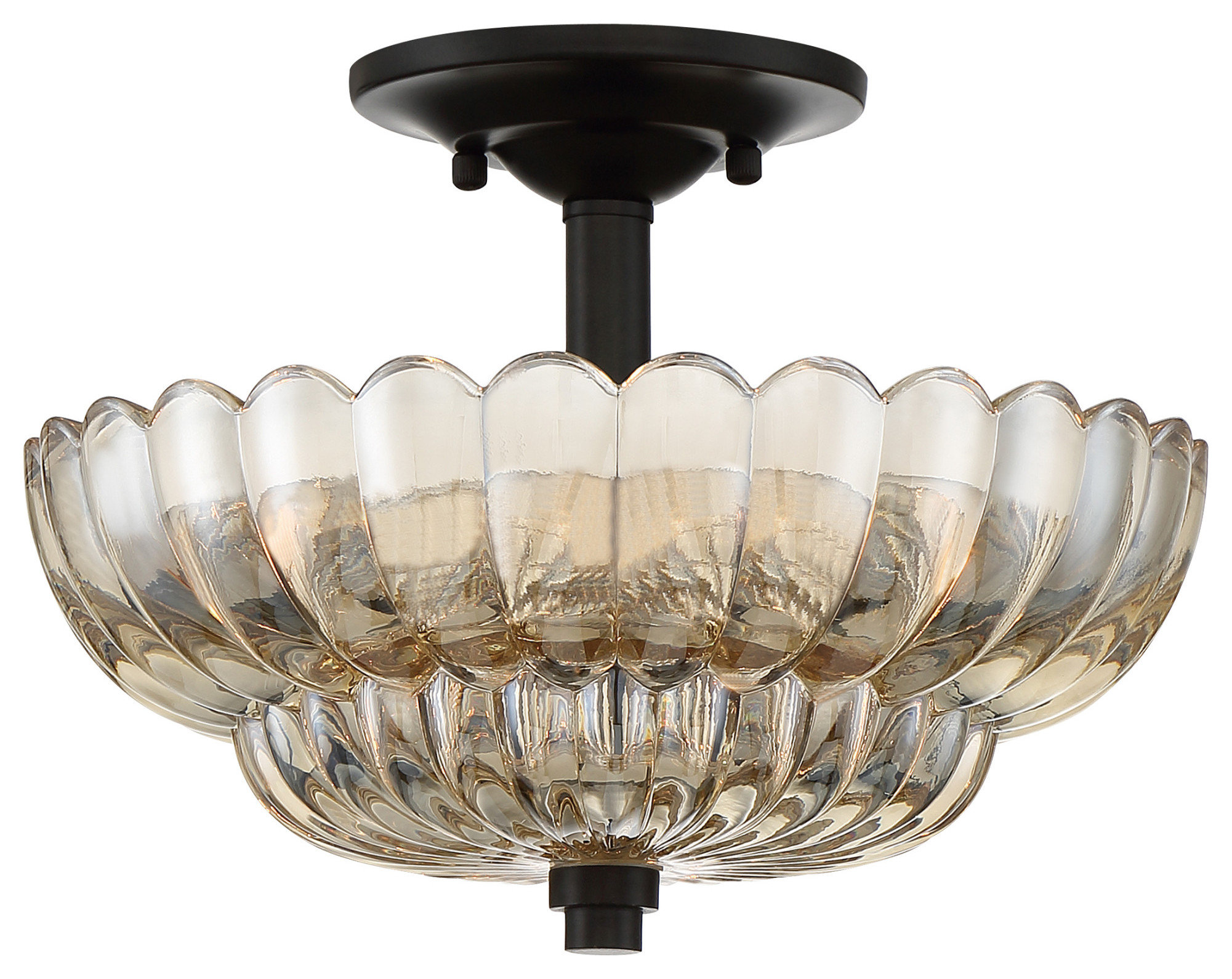 Quoizel WHP1712 Whitecap 3 Light 12"W Semi Flush Ceiling Fixture ...