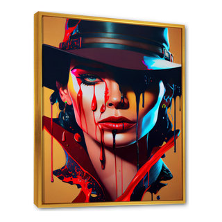 Female Criminal Mastermind VI Framed Canvas, 30x40 - Contemporary ...