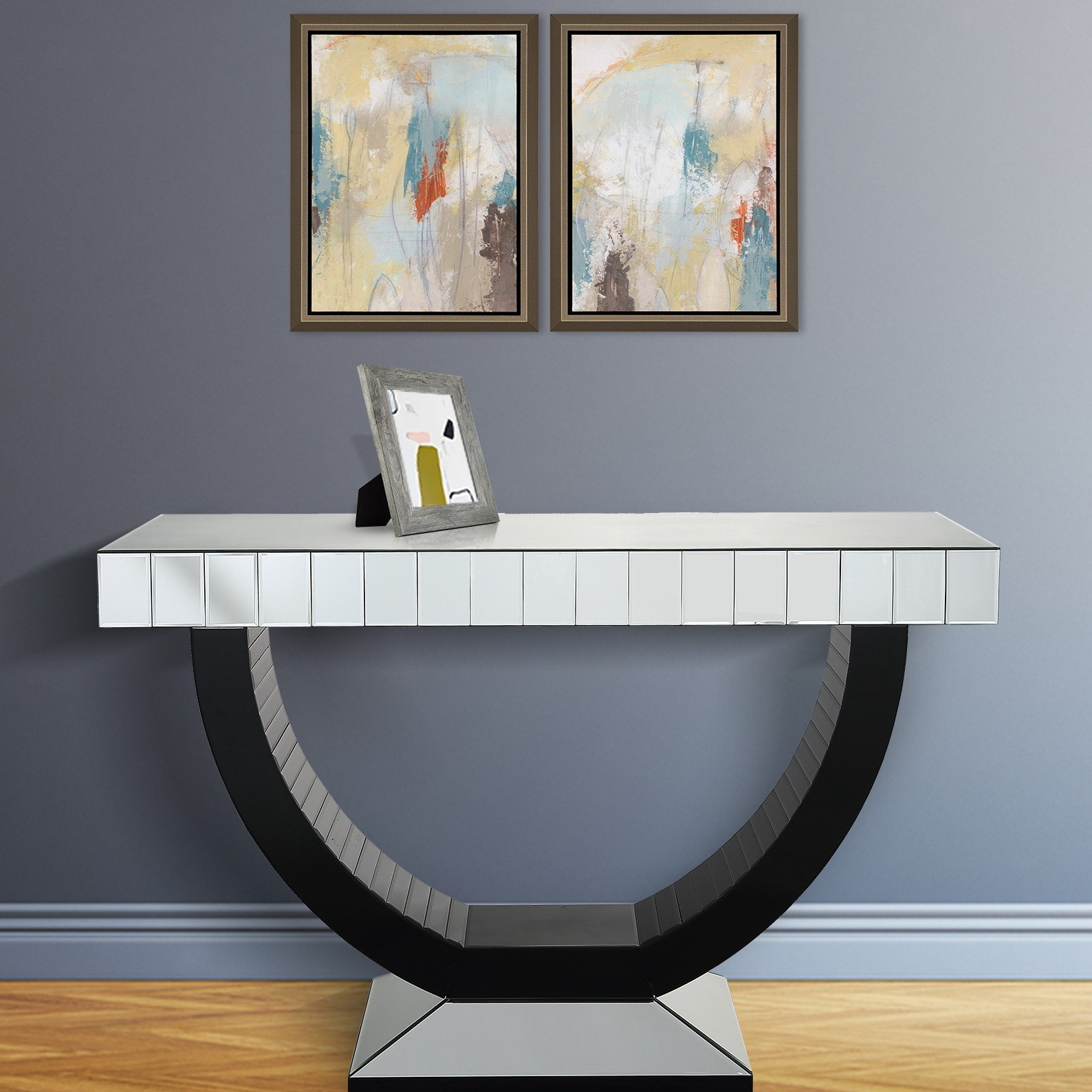 Black Half Moon Console Table - Contemporary - Console Tables - by ...