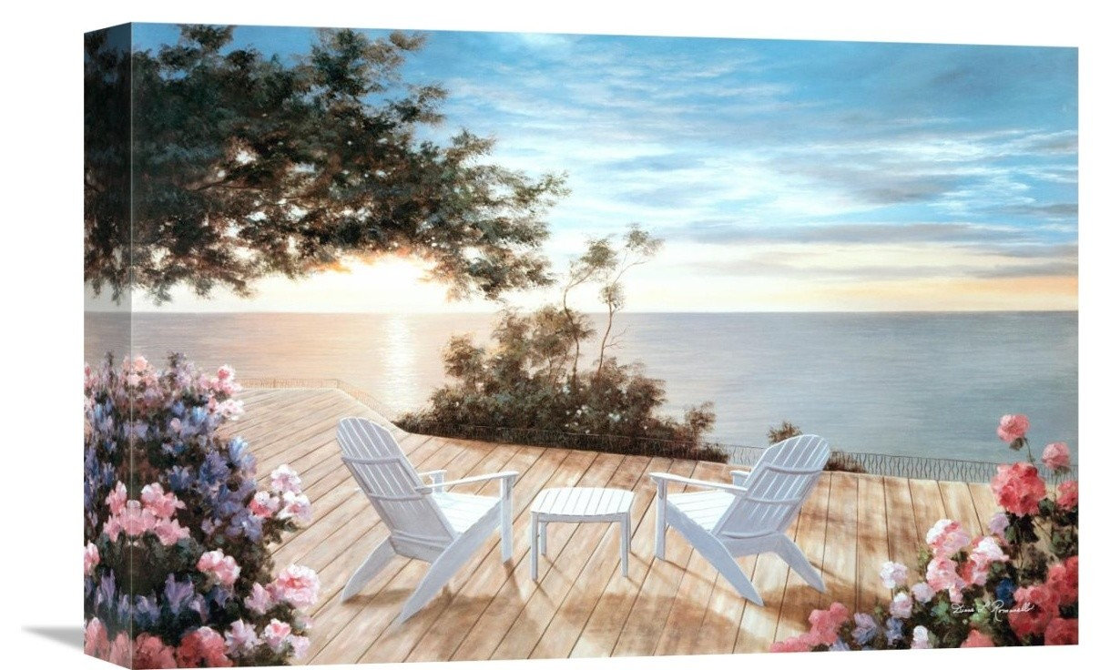 "Blue Serenade" Artwork, 18" x 12", 18" x 12" - Beach Style - Prints ...