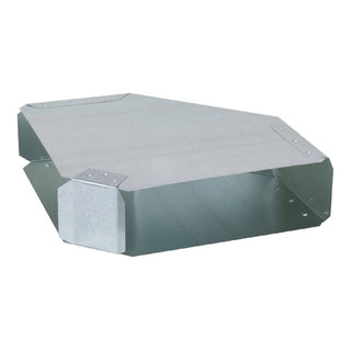 Imperial GV0092-C Galvanized Wall Stack Elbow, 90 Degree, 3-1/4" x 10 ...