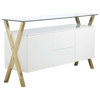Gold Beverly Buffet - Contemporary - Buffets And Sideboards - by Pangea ...
